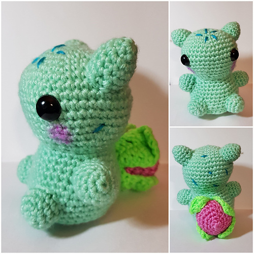Ravelry: Chibi Baby Ivysaur pattern by Kawaii Nerdy Crochet