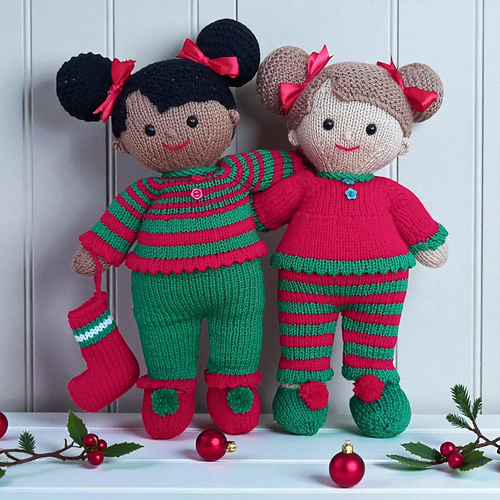 Ravelry: Lilly and May Dolls Christmas Eve Pj's Set pattern by Claire ...