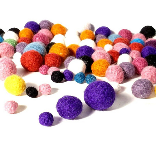 Ravelry: Knitted Felt Beads pattern by Claire Fairall Designs