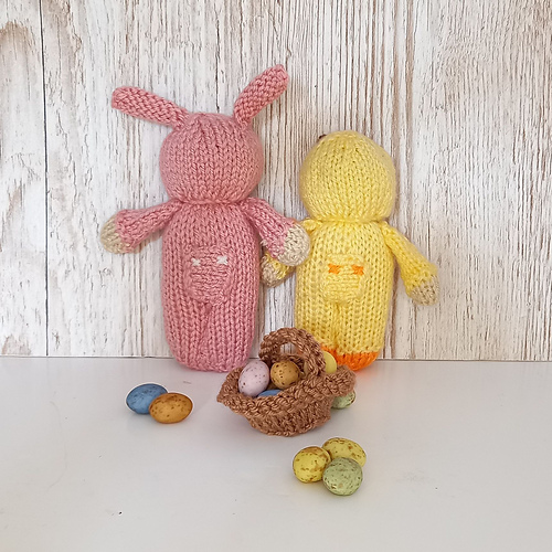 Ravelry: Easter Bunny and Chick Bitsy Dolls pattern by Claire Fairall ...