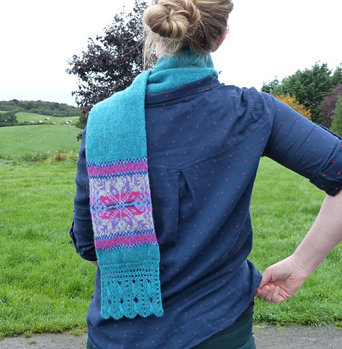 Ravelry: Fair Isle Scarf pattern by Clare Hutchinson