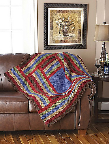 Ravelry: Log Cabin Throw pattern by Mary Maxim