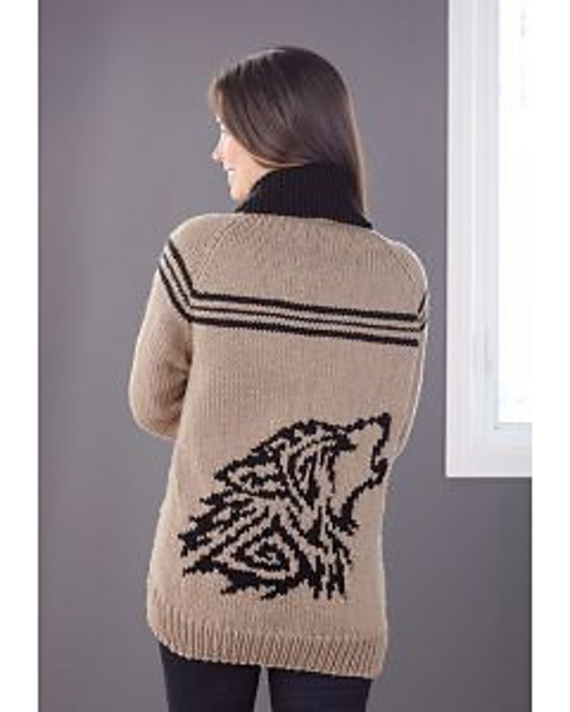 Ravelry: Celtic Wolf Jacket pattern by Mary Maxim