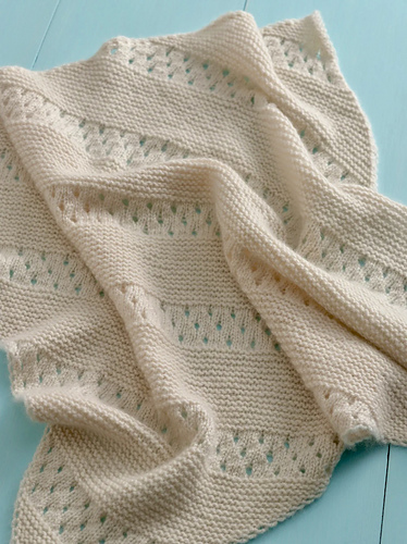 Ravelry: Diagonal Eyelet Baby Blanket pattern by Lion Brand Yarn