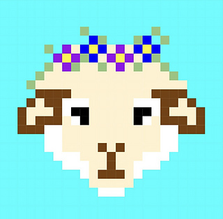 Ravelry: Sassy Lamb Sheep C2C Graphgan Blanket Square pattern by Claudette