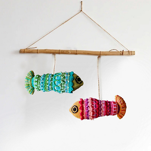 Ravelry: Assorted Stitches Fish pattern by Elo Ruggiero