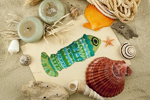 Ravelry: Assorted Stitches Fish pattern by Elo Ruggiero