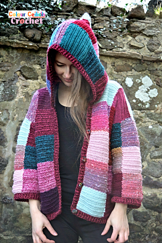 Ravelry: Patchwork Hoodie pattern by Justina Kirkwood