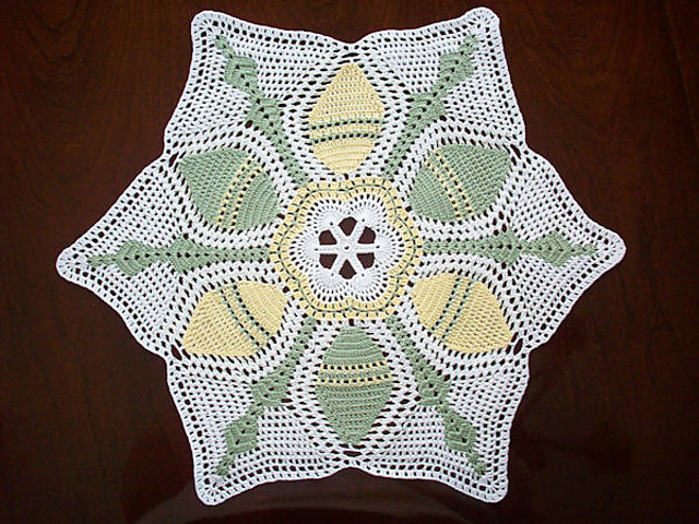 Ravelry: Crocheted Easter Egg Doily pattern by Richard Sechriest