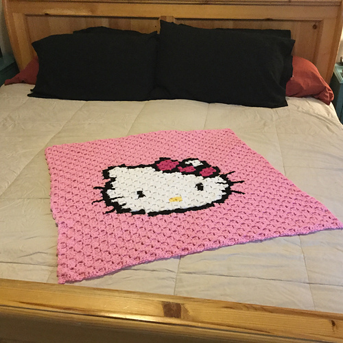 Ravelry: ColoradoMom's C2C Hello Kitty Blanket