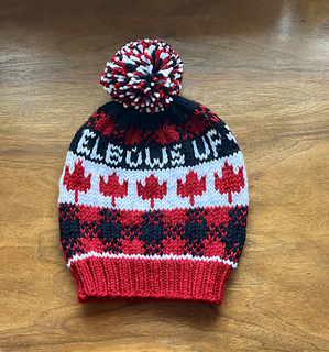 Ravelry: Elbows Up Plaid Canadian Toque pattern by Compassion Knit Co