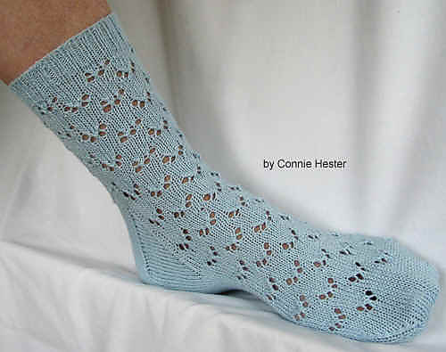 Ravelry: Butterfly Eyelet Socks pattern by Connie Hester