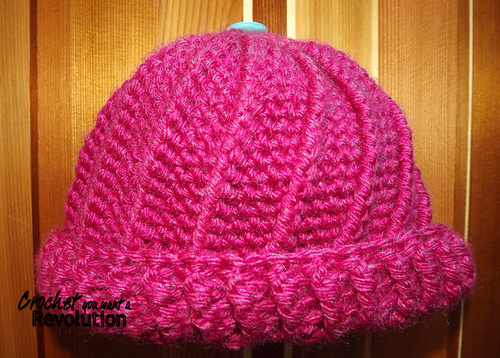 Ravelry: Purple Ribbed Newborn Toque pattern by Christy Coopersmith