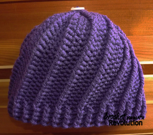Ravelry: Purple Ribbed Newborn Toque pattern by Christy Coopersmith
