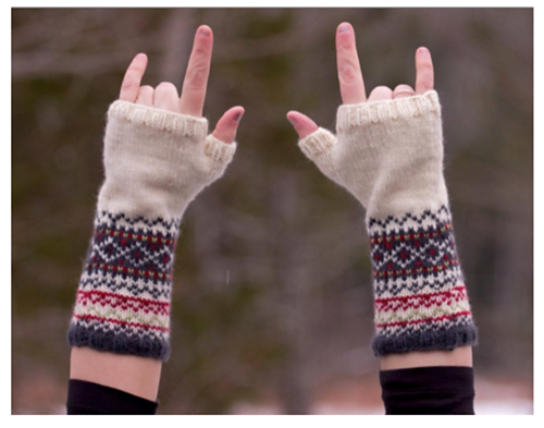Ravelry: Folk Fingerless Mittens /Mitaines sans doigts folk pattern by ...