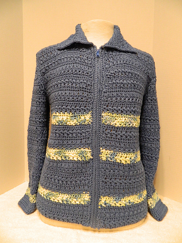 Ravelry: Zip-Front Hoodie pattern by Susan Robicheau