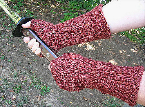 Ravelry: Gillaspie Gothic Gauntlets pattern by Elizabeth Helmich