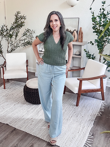 Ravelry: Braided Wheat Stitch™ Easy Summer Top pattern by Briana K Designs