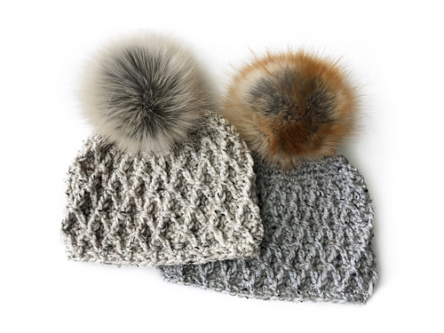 Ravelry: Vianna Diamond Beanie Hat pattern by Ana