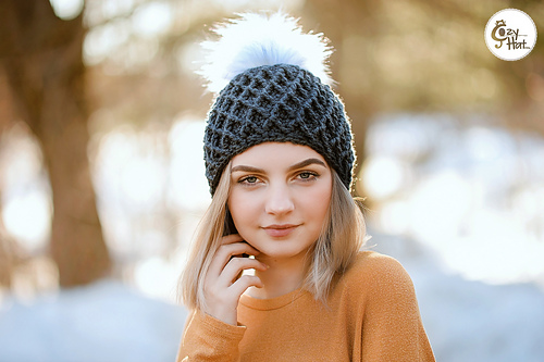 Ravelry: Vianna Diamond Beanie Hat pattern by Ana