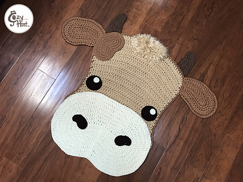 Ravelry: Molly The Cow Rug pattern by Ana