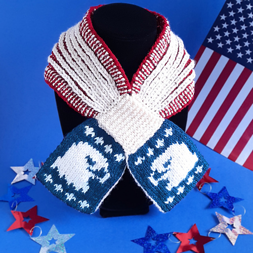Ravelry: Patriotic Eagle Ascot pattern by Cherie Marie Leck