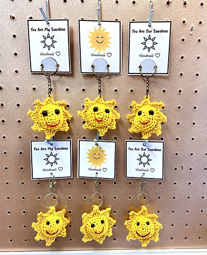 Ravelry: Smiley Sunshine keychain pattern by Tilly Douglas