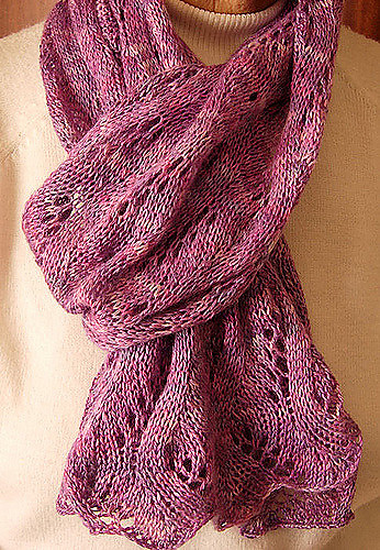Ravelry: Luscious Lace Scarf pattern by Knitting Pixie