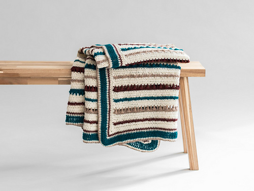 Ravelry: Wrapped in Ribbon Blanket pattern by Kate Wagstaff