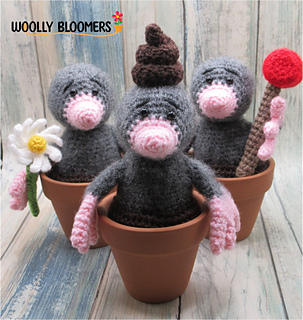 Ravelry: Cute Mole Ornaments pattern by Andy Walker