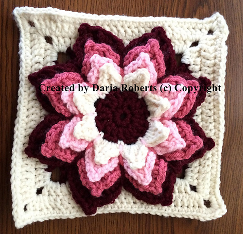 Ravelry: 4 Layers of Flower Petals pattern by Daria Roberts