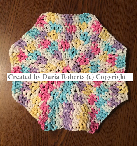 Ravelry: Octagon Shaped Wash Cloth or Dish Cloth pattern by Daria Roberts