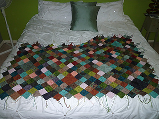 Ravelry: CraftyHedgehog's Sock Yarn Blanket
