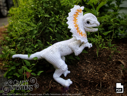 Ravelry: Dilophosaurus pattern by Megan Lapp