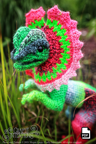 Ravelry: Dilophosaurus pattern by Megan Lapp