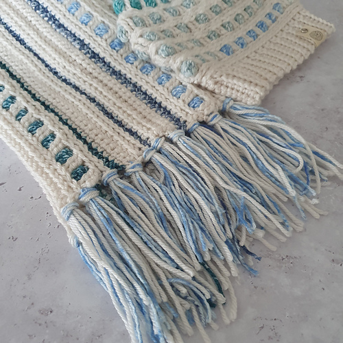 Ravelry: Glacier Beanie and Scarf Set pattern by Mary Etheridge