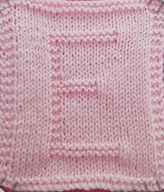 Ravelry: Alphabet square letter E pattern by Sammy Bristow