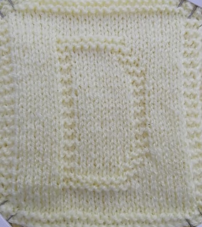 Ravelry: Alphabet square letter D pattern by Sammy Bristow