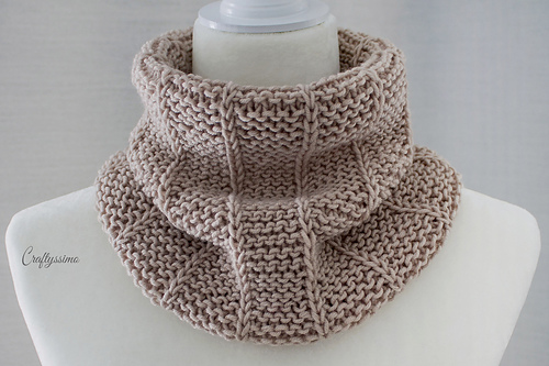 Ravelry: Garter Cowl | Circular Knitting pattern by Tatiana Madan