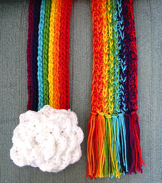 Ravelry: Rockin' Rainbow Scarf pattern by Brittany Rae