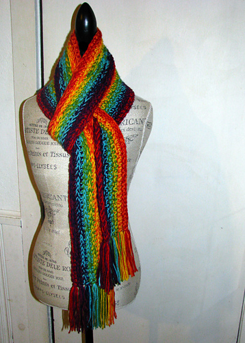 Ravelry: Rockin' Rainbow Scarf pattern by Brittany Rae