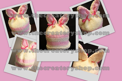 Ravelry: Knotty Bunny Animal Hat - Knitted in One Piece pattern by ...