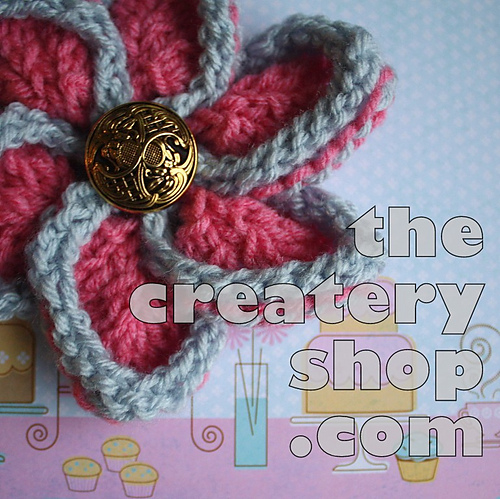Ravelry: Colorful Confection Knit Flower Applique pattern by Createry Shop