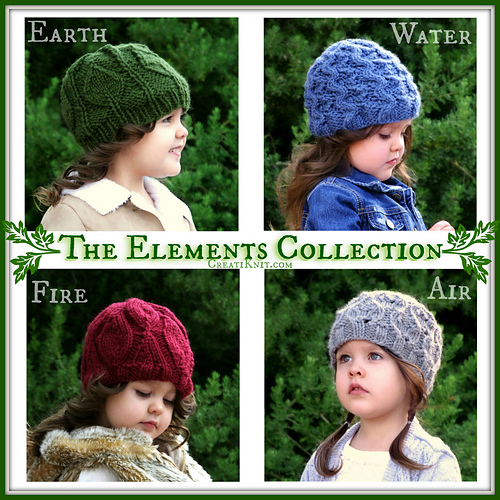 Ravelry: The Elements Collection Ebook: Earth, Fire, Water, Air - patterns