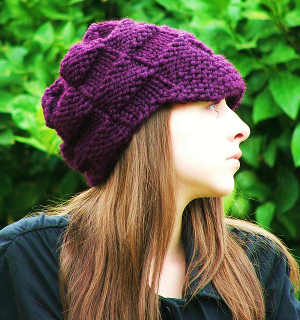 Ravelry: Enchanted Checkers Hat with or without brim pattern by CreatiKnit