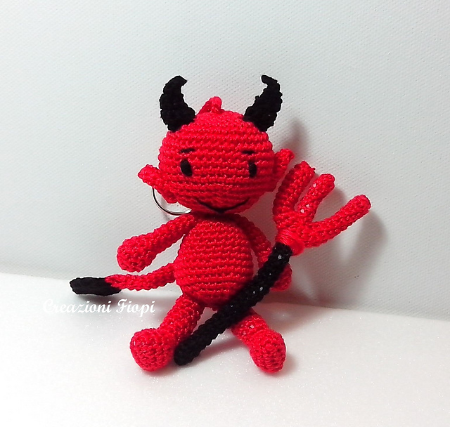 Ravelry: Little Devil keychain pattern by Fiorella Pittalà