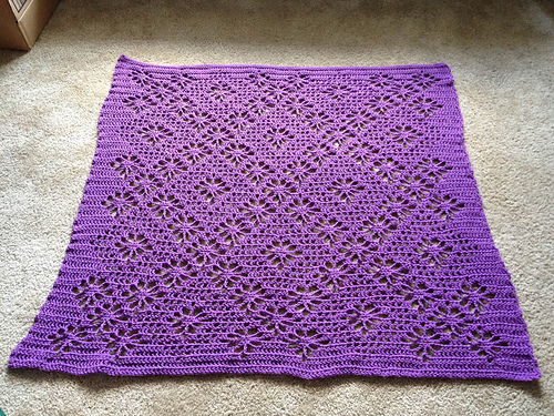 Ravelry: Spider Lace Throw pattern by Heather Tucker