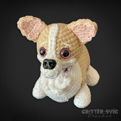 Ravelry: Crowley the Corgi Cerberus Dog pattern by Charlyn Smith