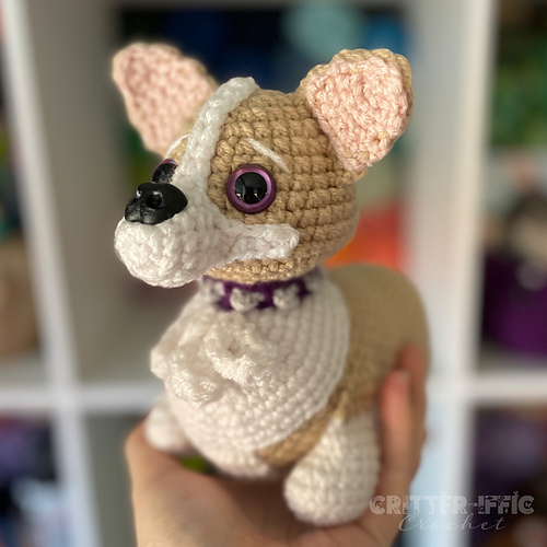 Ravelry: Crowley the Corgi Cerberus Dog pattern by Charlyn Smith