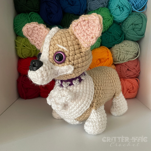 Ravelry: Crowley the Corgi Cerberus Dog pattern by Charlyn Smith